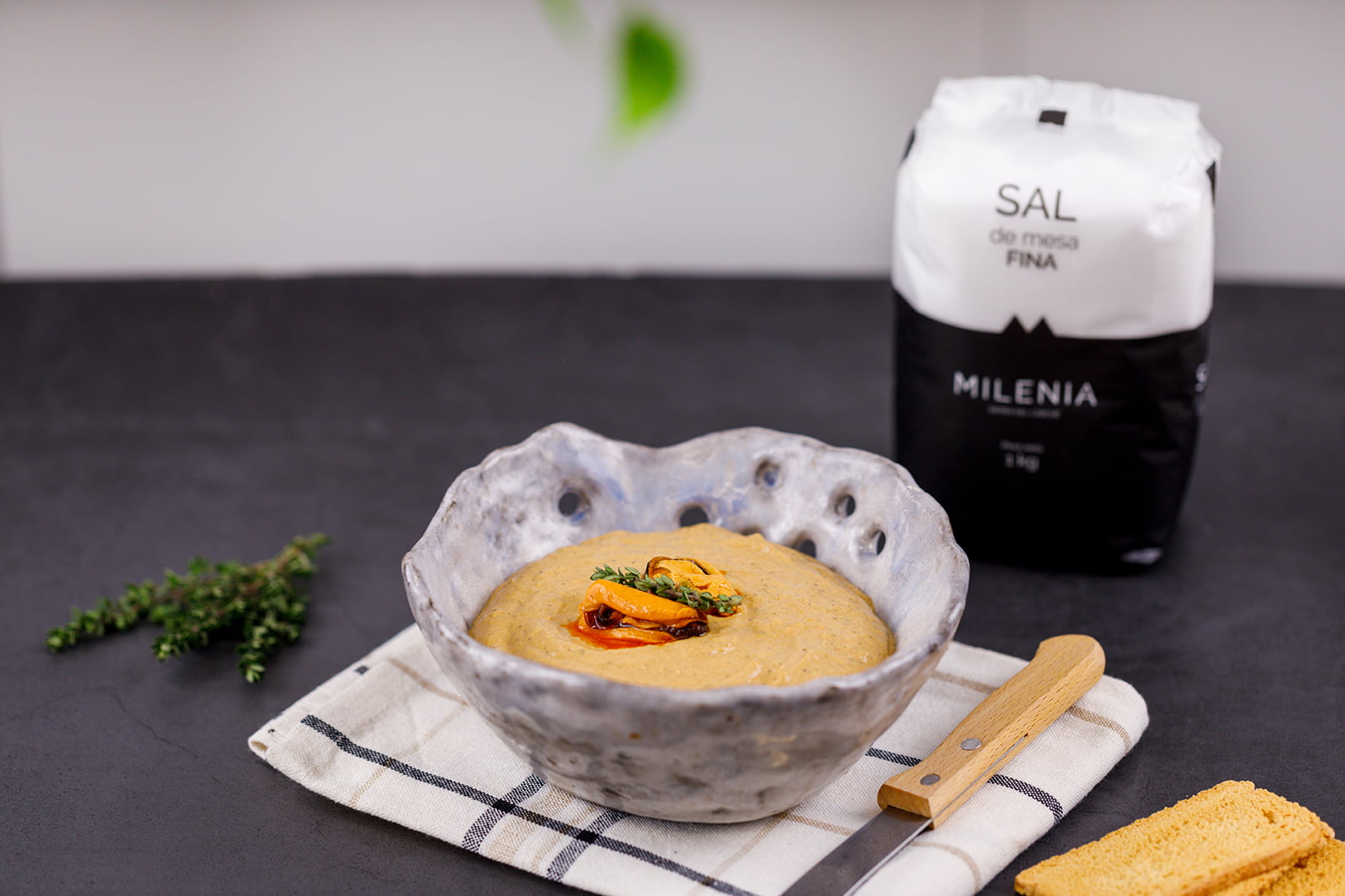 Paté de mejillones con sal de mesa Milenia